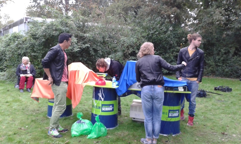 Opnamen voor "Hou 't Schoon" - De Orkaan