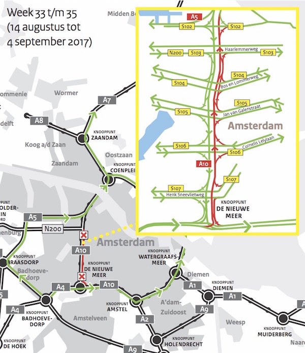 Ring A10 deze zomer op de schop - De Orkaan