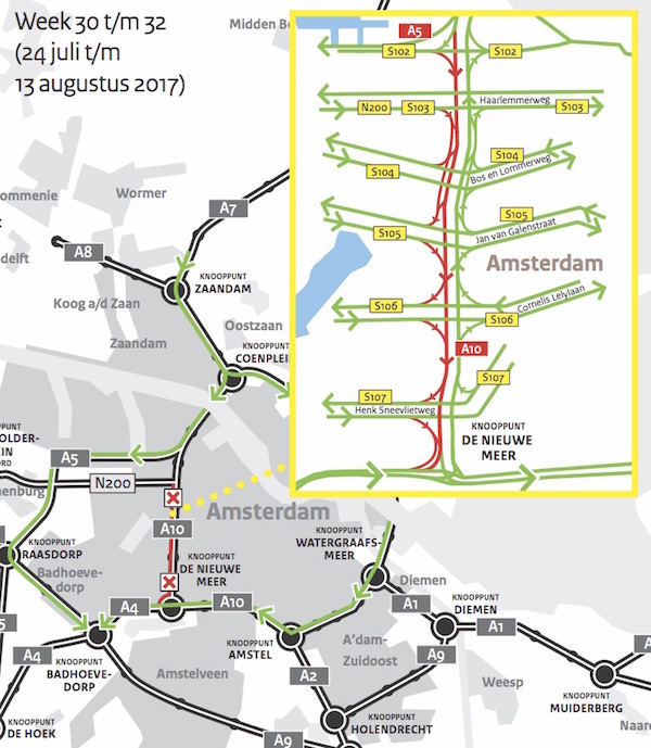 Ring A10 deze zomer op de schop - De Orkaan