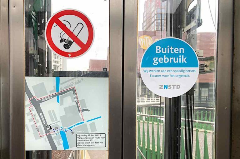 Omloop-uitdaging bij kapotte lift en roltrap - De Orkaan