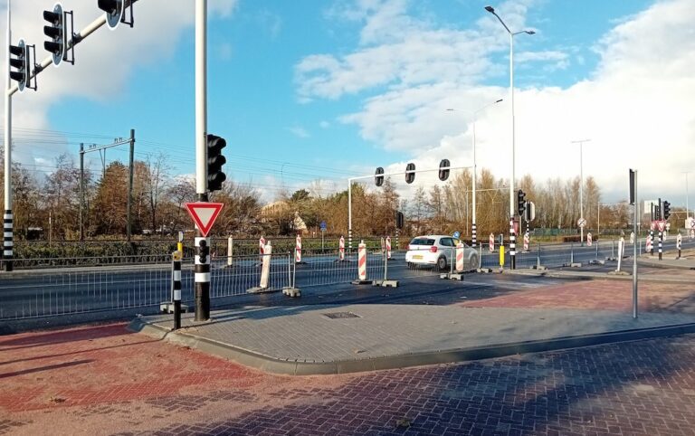 Kruispunt Prunuslaan pas eind december open - De Orkaan